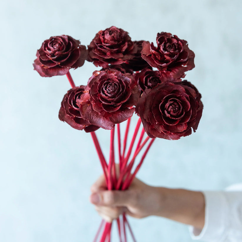 Cedar Wood Rose Sticks (10 sticks) – Flowers and Fillers